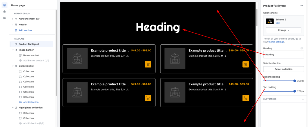 Product Flat Layout - Shopidevs - Shopify Developers